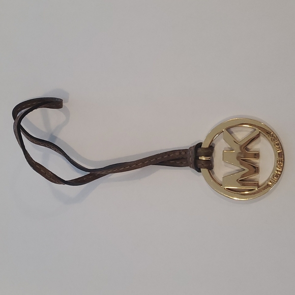 MICHAEL Michael Kors | Bags | Mk Michael Kors Leather Fob Hang Tag Logo ...